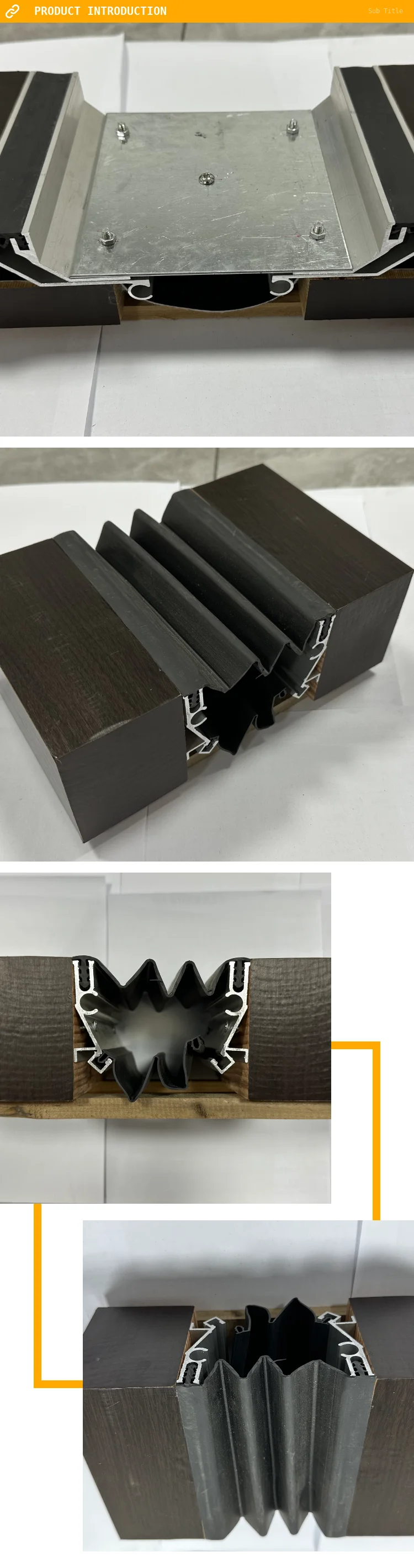 Seismic Construction Expansion Joint Custom Made Metal Base Aesthetic ...