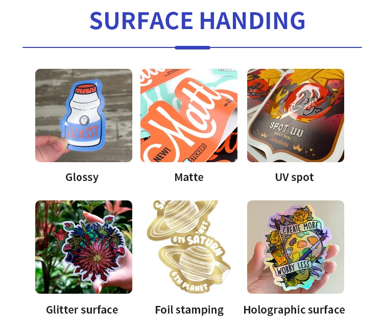 Custom Printing Vinyl Holographic Stickers - Adhesive & Waterproof