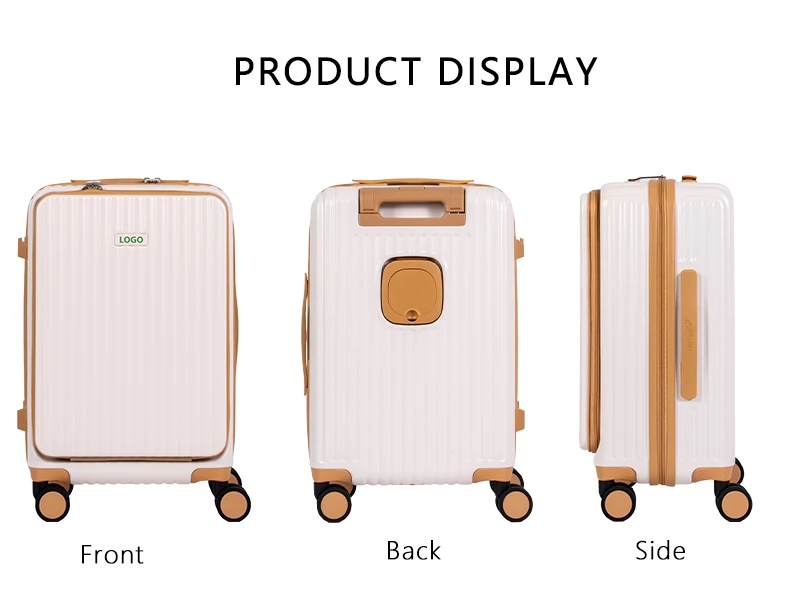 Multifunctional Front Open Luggage Lightweight Hard Side Suitcase ...