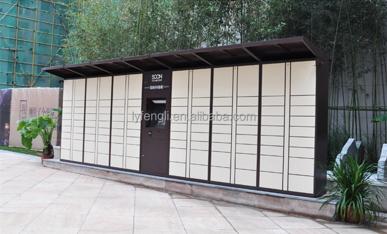 Rainshed Canopy Intelligent Storage Parcel Locker Outdoor Smart Post ...