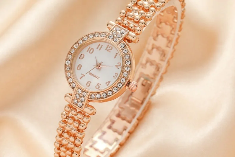 Wholesale Fancy Elegant Bling Rose Gold Ladies Watches Quartz Women ...