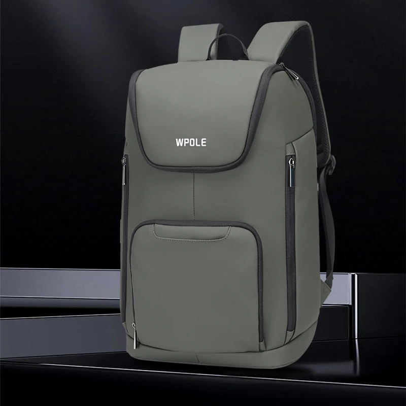 Low MOQ custom design laptop backpack with usb travel business ...