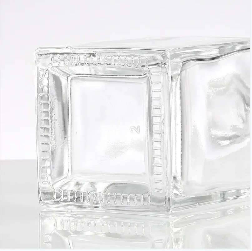 Custom square Empty Spirits Glass Bottles 500ml 700ml 750ml Vodka ...