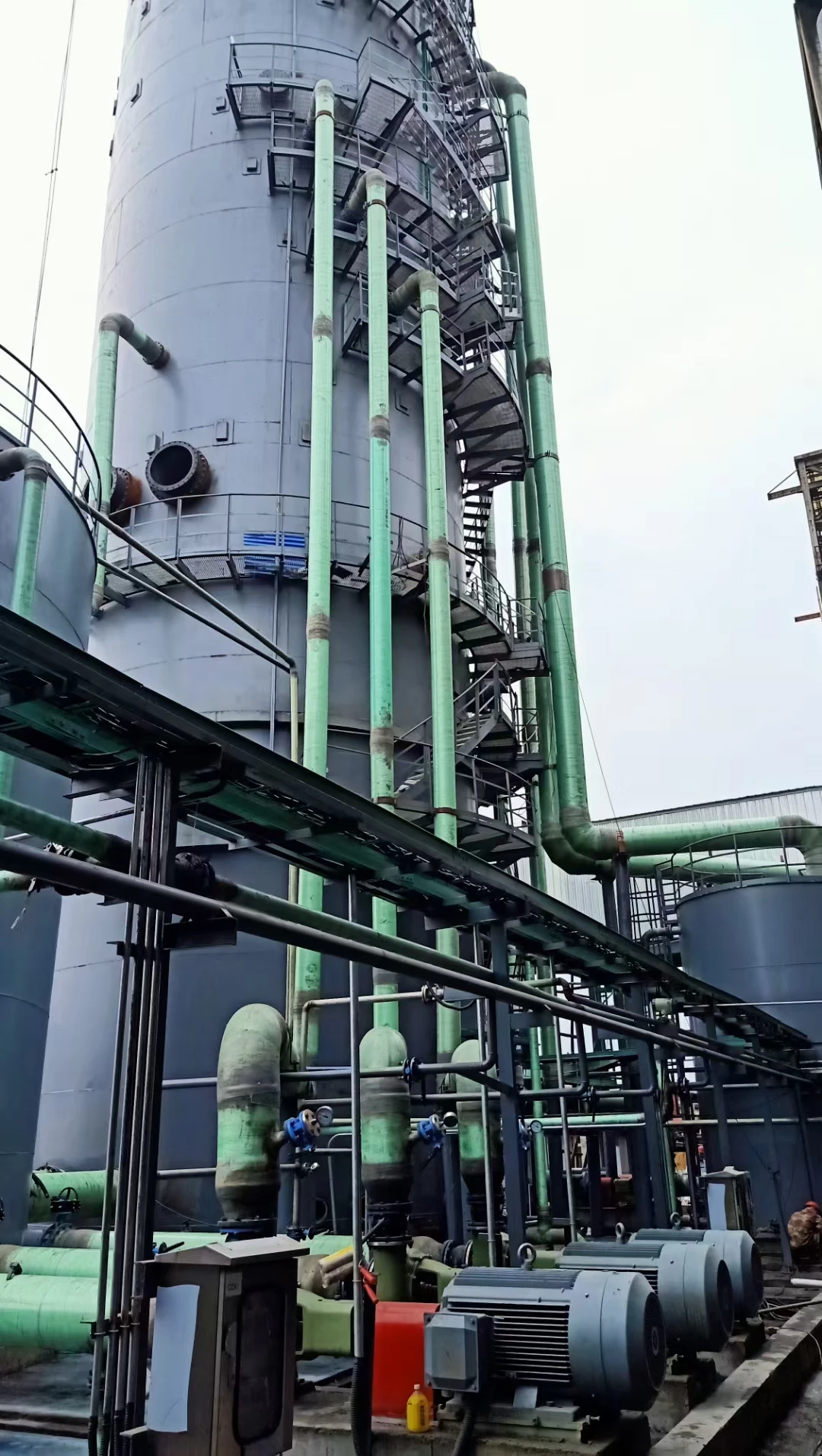 Industrial Gas Scrubber Wet Dust Collector Waste Gas Adsorption Column ...