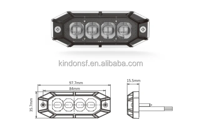 Kindonsafety LED Emergency Strobe Flash Light - E-Mark ECE R65 R10