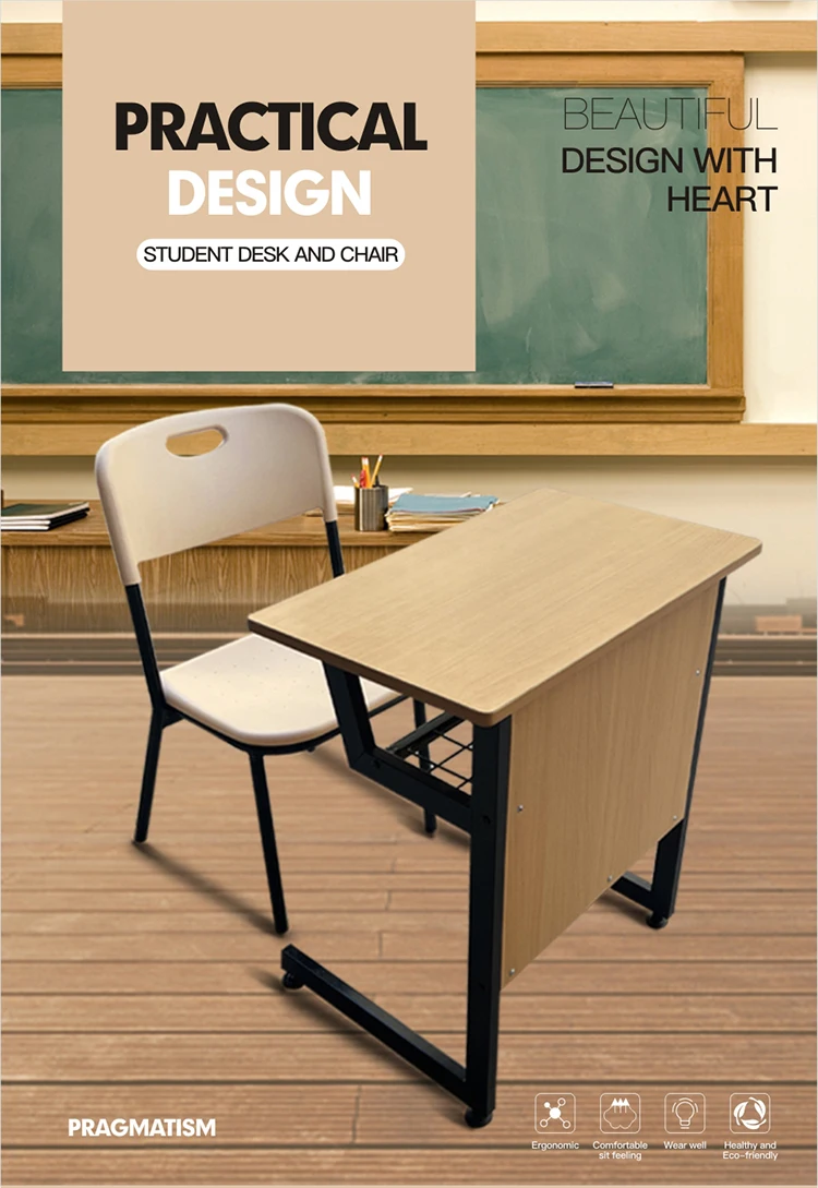 Philippines Style Classroom Desk And Chair Set Modern High School ...