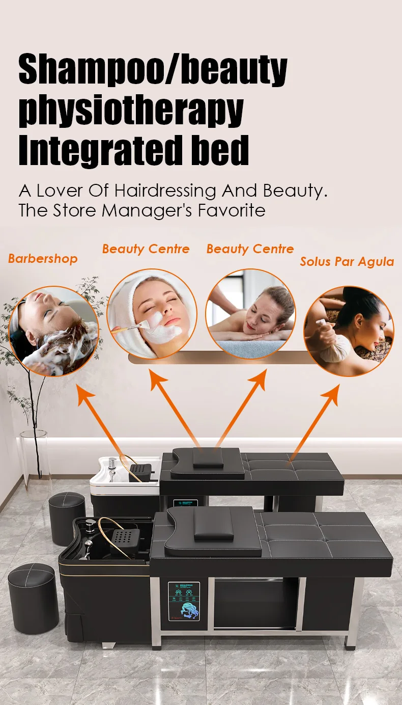 Multifunctional And Beds Bowl Shampoo Bed Hair Salon Washing Chair ...