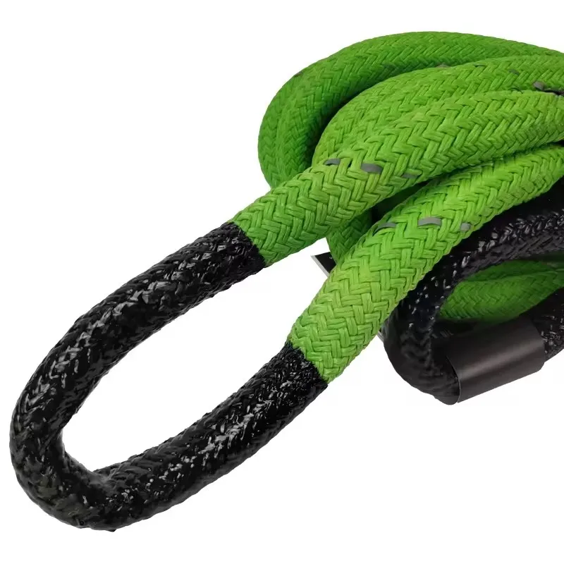 25mm 9m Reflective Kinetic Recovery Tow Rope Heavy Duty Nylon Double ...