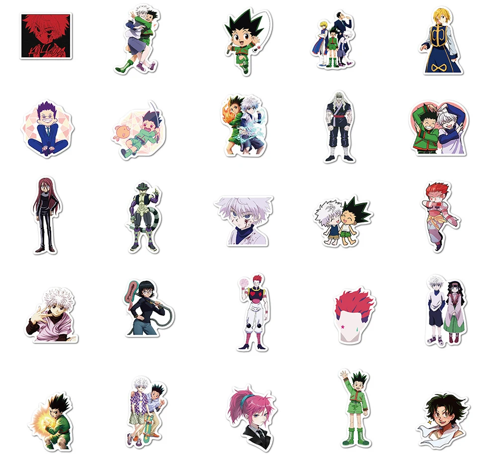 50pcs Cool Anime Classic Cartoon Stickers For Boy Girl Decorative Phone ...