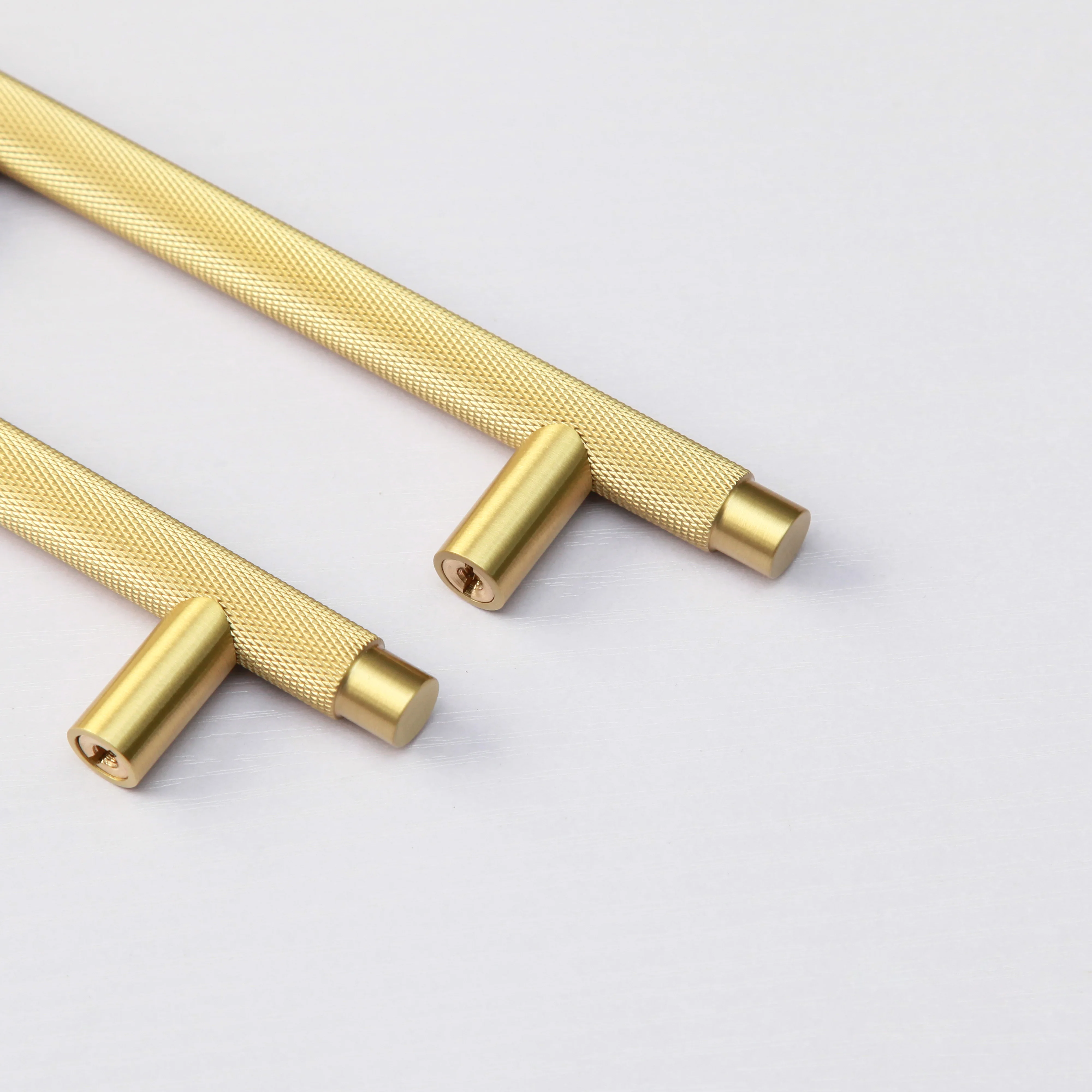 Luxury Knurling Brass Cabinet Handle For Kitchen Bedroom Custom Multi ...