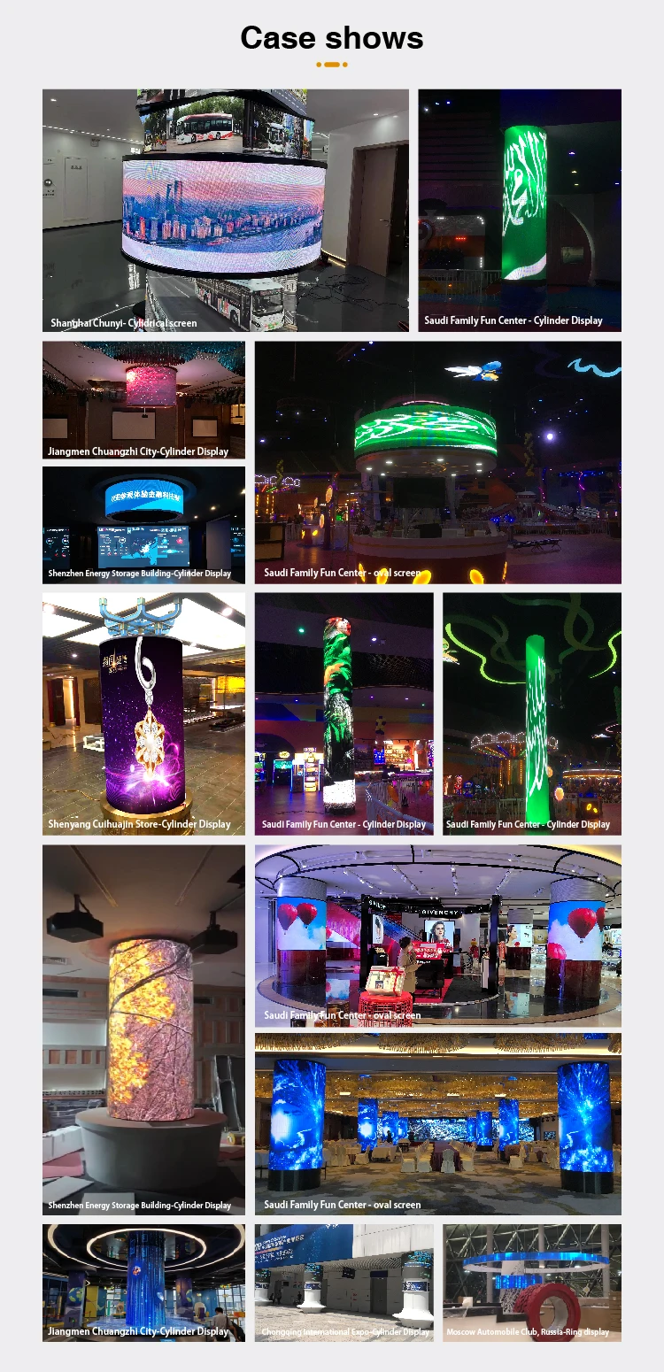 Round Circle Advertising Cylindrical Led Display Led Outdoor Billboard ...