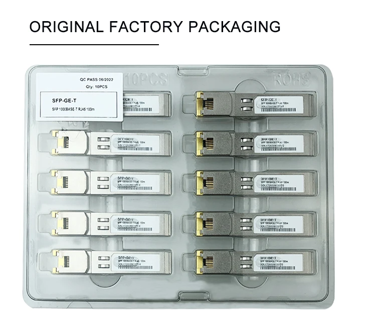 10M/100M/1000M Adaptive electrical port sfp module 100m RJ45 Connector ...