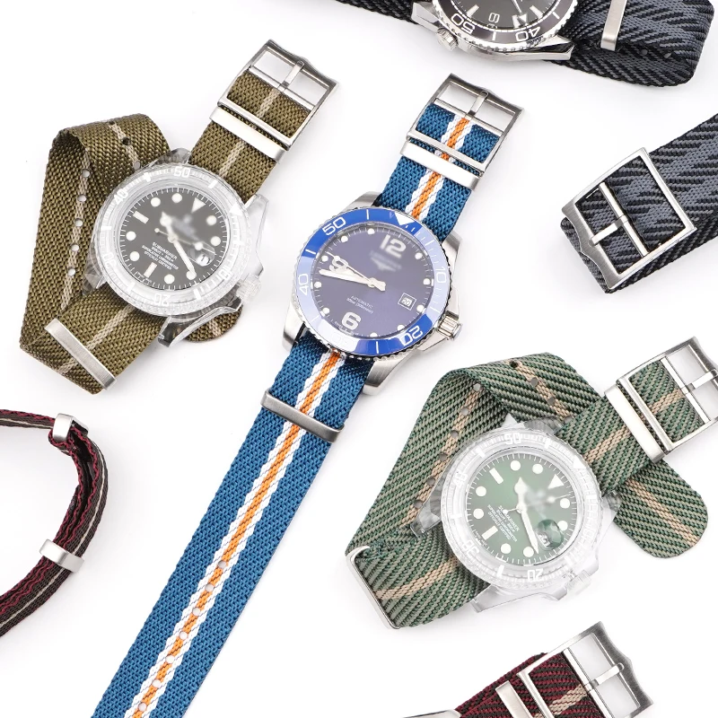 Wholesale 20mm 22mm High Density Nylon Fabric Watch Bands Seat Belt ...