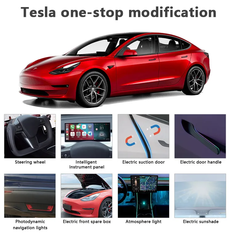 Tesla Model 3 Y X S Accessories Automatic Closing Wireless Smart Soft ...