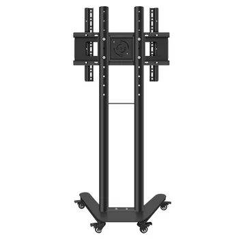 Outdoor Height Adjustable Metal Rotating Floor Cart Led Tv Mount Stand ...