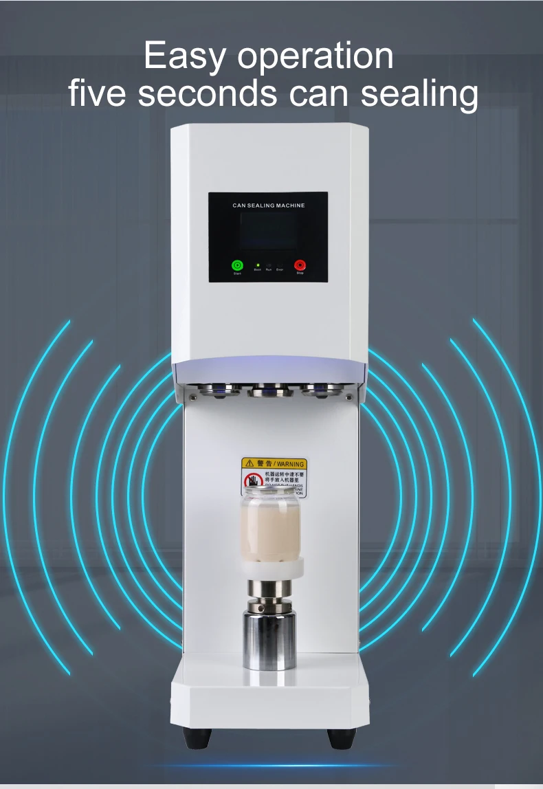 3ce Automatic Can Sealing Machine Transparent Pet Can For Beverages ...