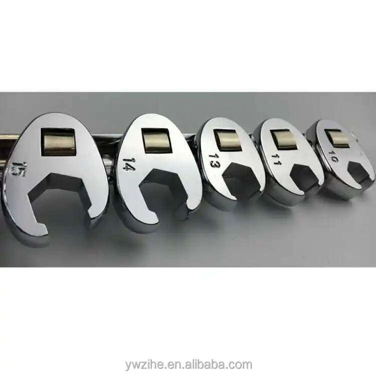 10-22mm Flare Nut Crowfoot Line Hex Wrench Set 3/8' Drive