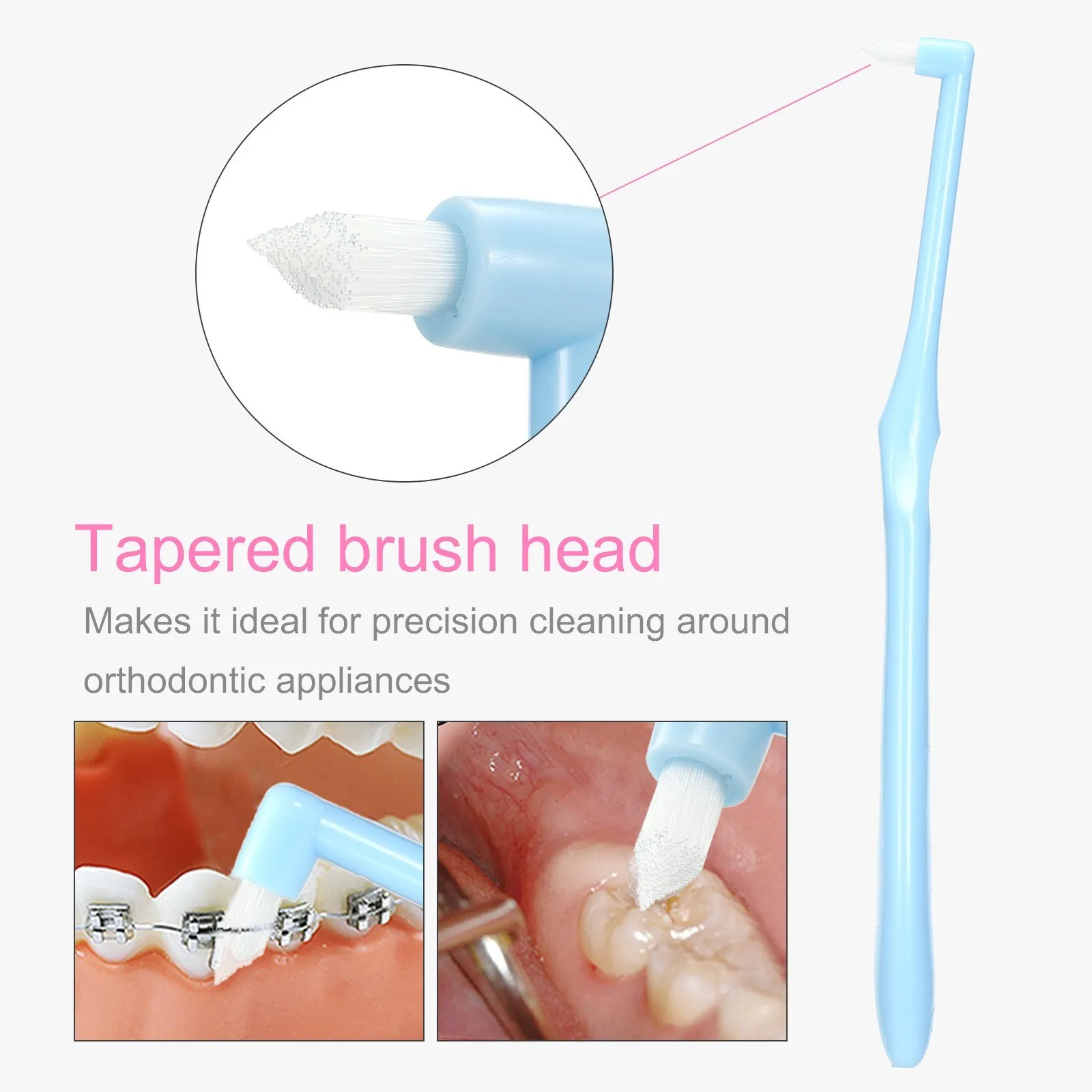 Orthodontic Toothbrush - Soft Bristle, Interdental Cleaning