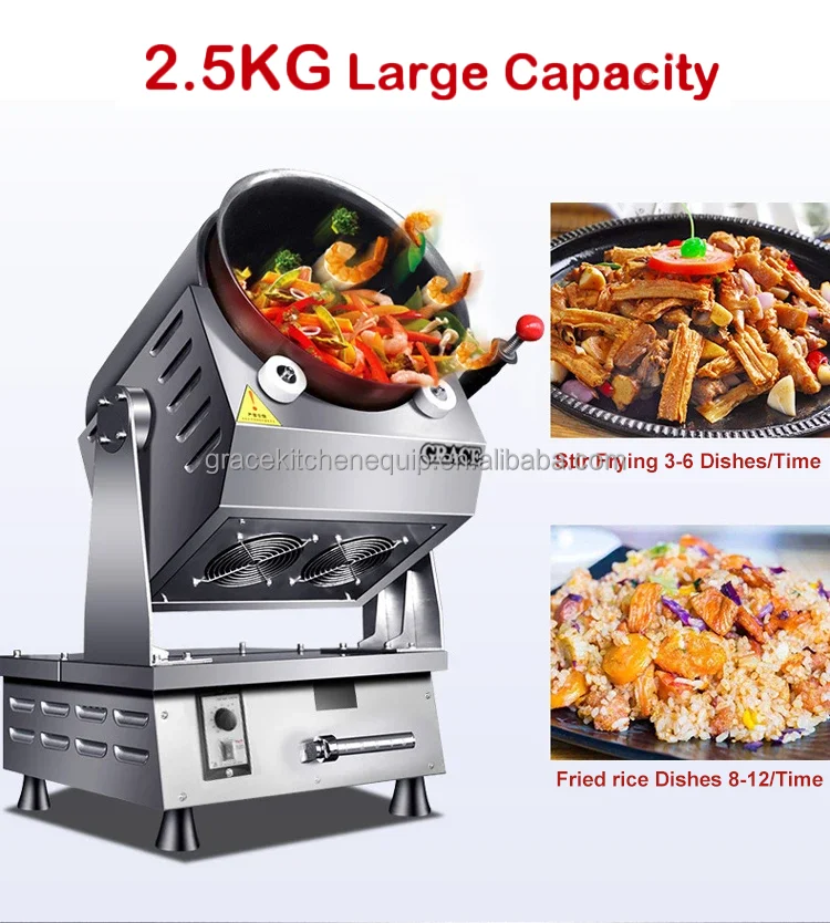 5kW Stainless Steel 220V Industrial Rice Cooking 360 Intelligent Sugar ...