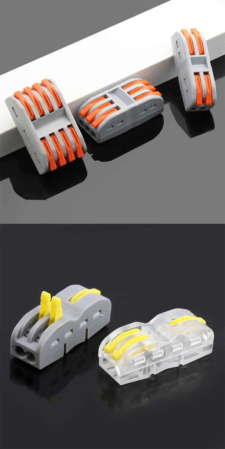 1/2/3/4/5 Ways Electric Push-in Terminal Block Wire Connector P-ct Wire ...