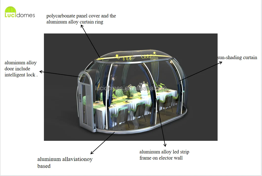 Igloo Geodesic Dome House - Ideal for Four-Season Camping