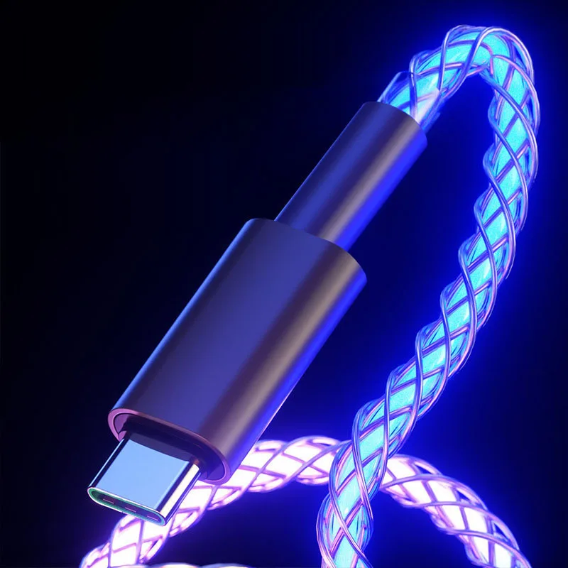 RGB Data Cable Light-emitting Breathing Gradient Super Fast Charge ...