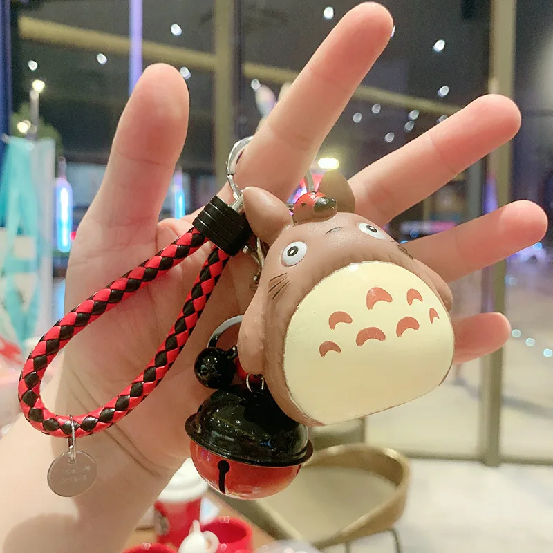 Creative Diy Cartoon Totoro Keychain Anime My Neighbor Totoro Keyrings ...