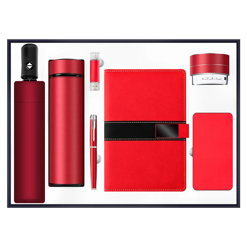 Luxury Business Gift Set with Custom Logo Includes Automatic Umbrella ...