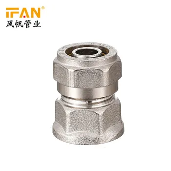 16x1/2 Female Socket Pex Pipe Fitting: Nickel Plated Brass Plumbing ...