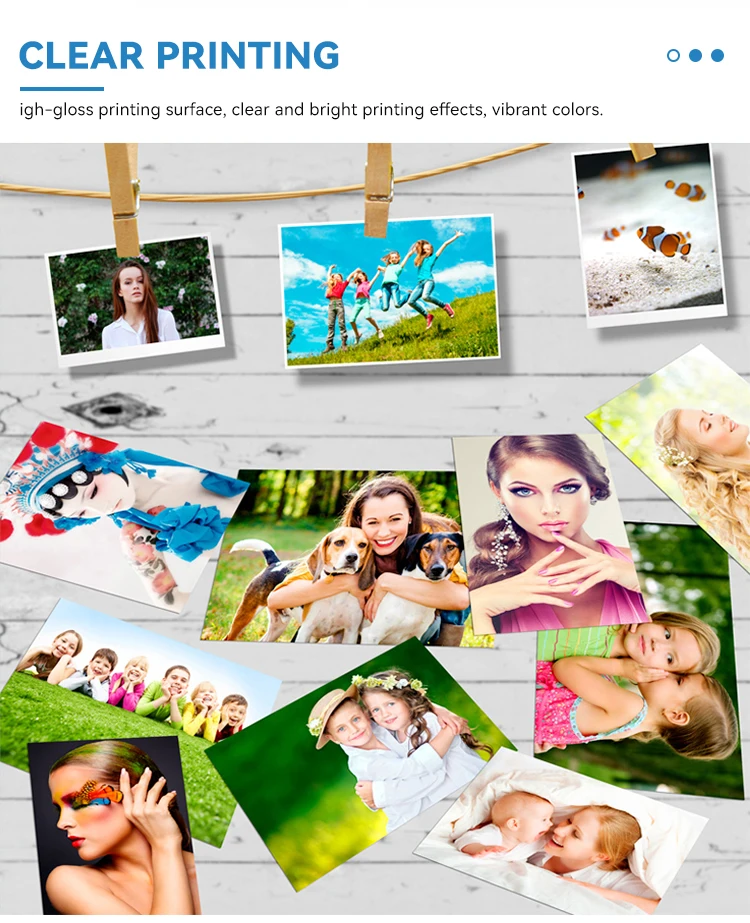 180gsm,200gsm,230gsm A3,A4,3r,4r,5r High Glossy Photo Paper For Inkjet ...