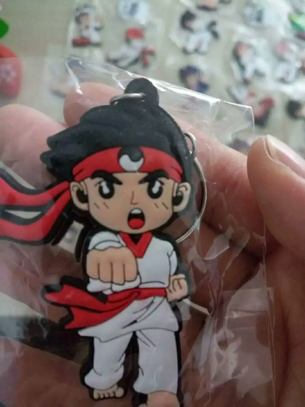 Rubber 3D Taekwondo Keychain Ring - Durable Unisex Keychains for Kids ...