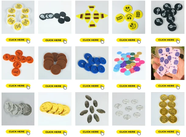 Custom Plastic Coins For Park Playground And Amusement Equipment ...