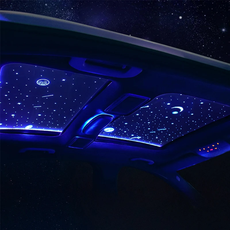 Mini Portable Car Roof Star Night Light Fiber Optic Shooting Star with ...