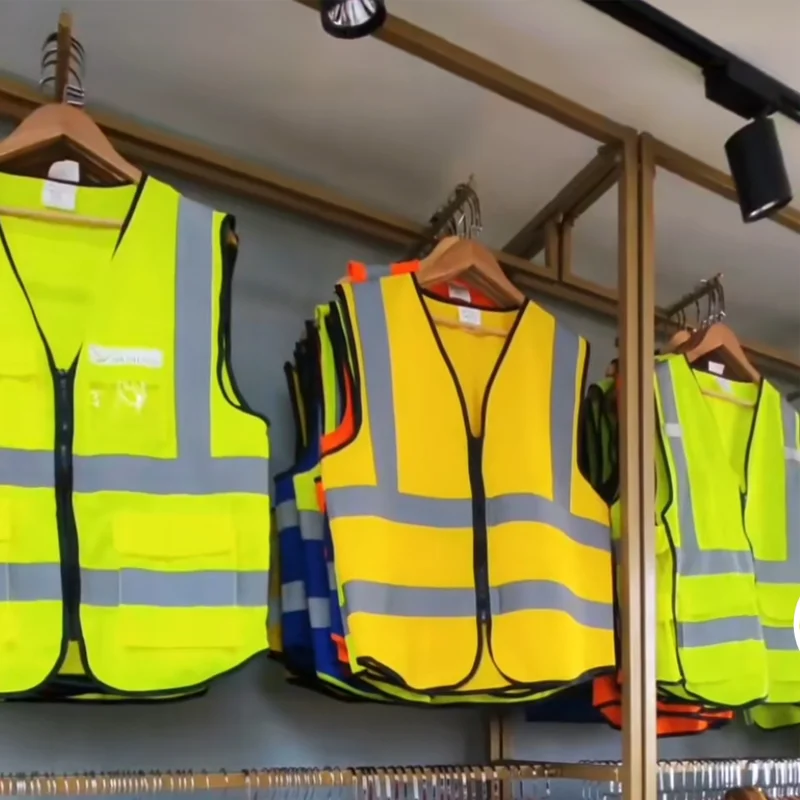 Wholesale Custom Logo Worker Reflective Safety Vest CE Standard