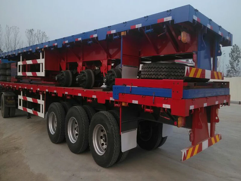 Superlink 20ft 40ft Flat-deck Truck Trailer Superlink Drop Side Wall ...