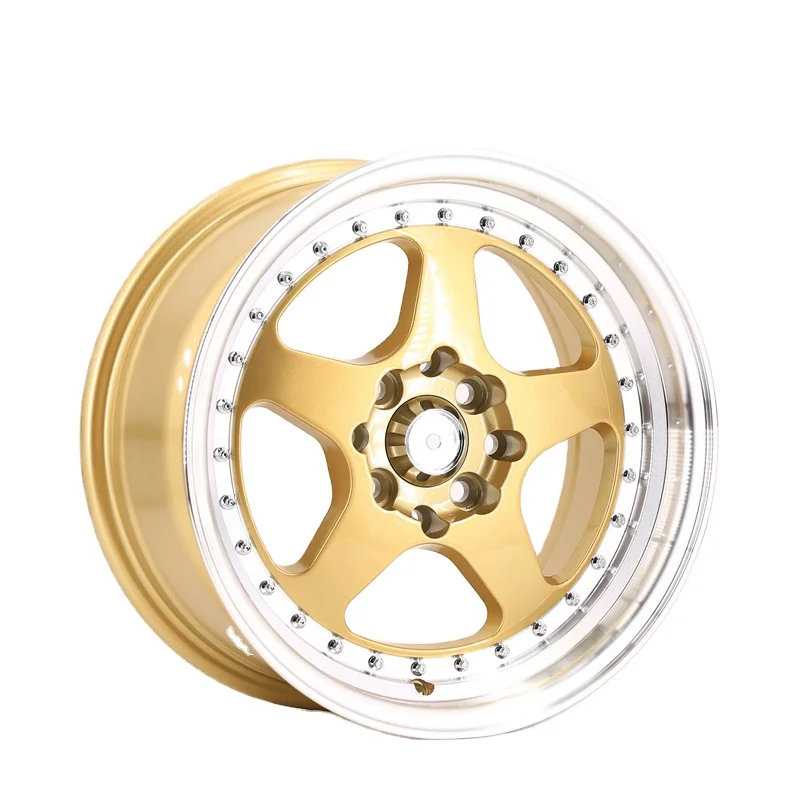 580 Hot Sale Deep Dish Alloy Wheel Car Sport 4x100 4 Holes 14 15 16 ...