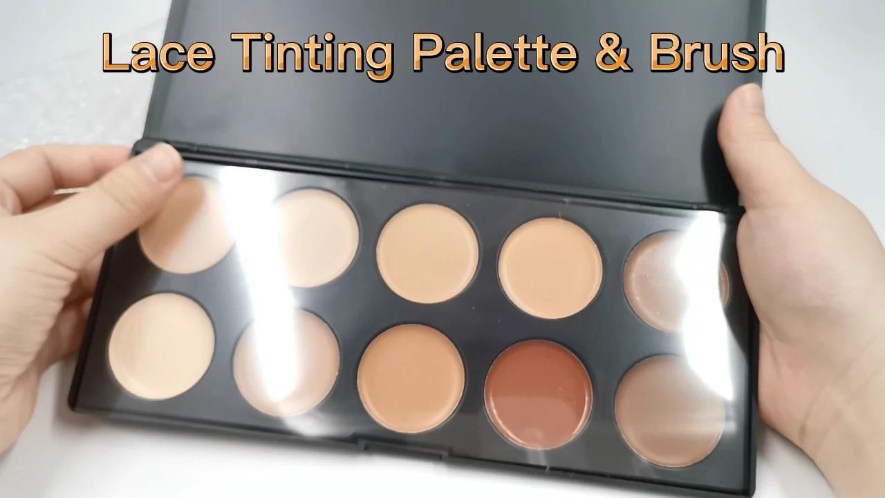 Private Label Palette Full Coverage Powder Foundation Cover Lace Wig ...