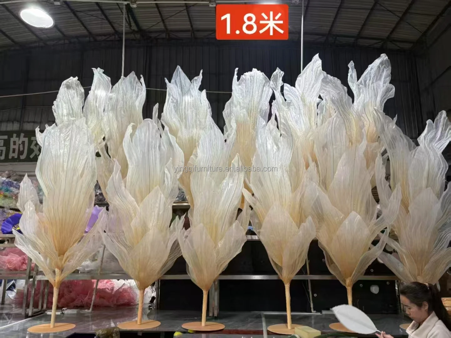 Luxury Handmade Giant Silk Art Installation for Wedding, Christmas ...
