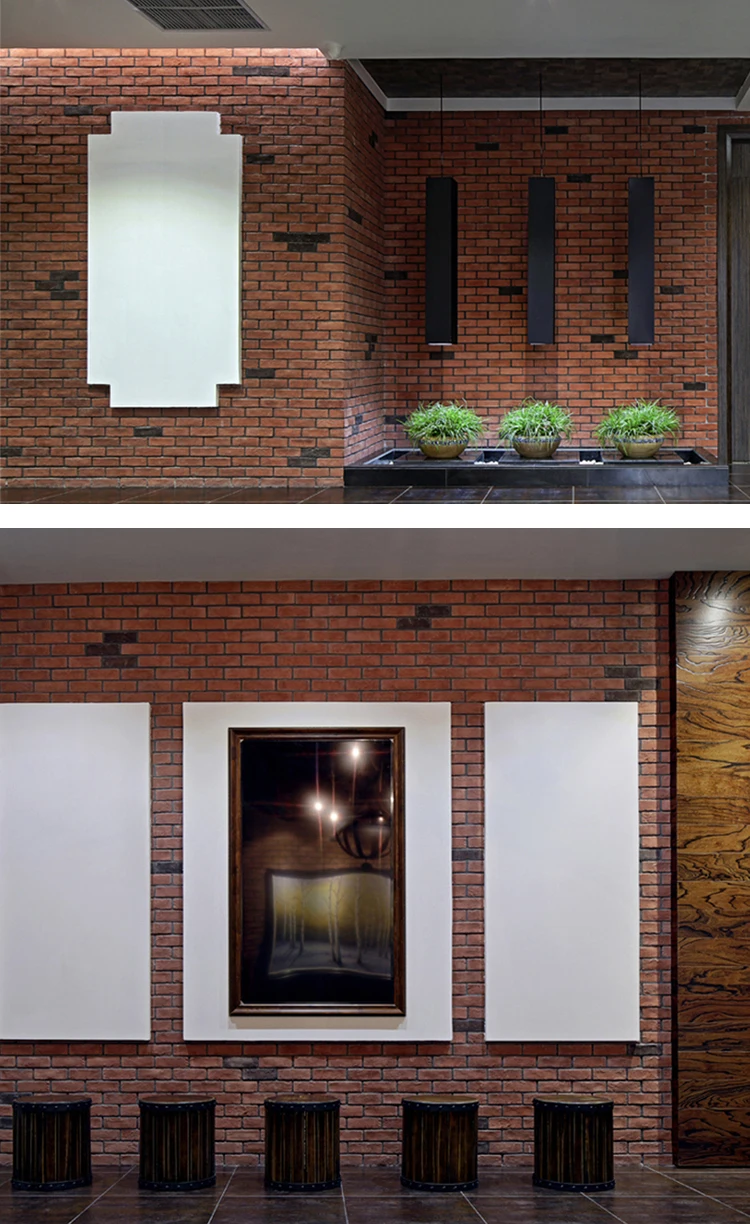 Exterior Wall Bricks Cladding Restaurant Facade Decorative Red Brick ...