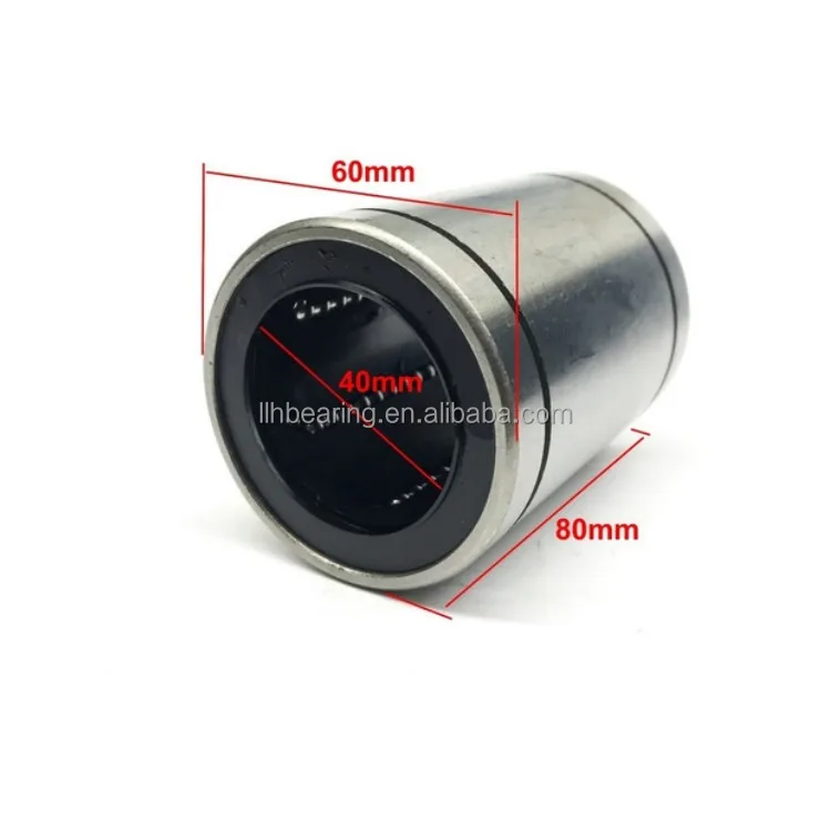 LM40UU滚珠衬套轴承40x60x80线性滑块轴承升沉LM40-UU| Alibaba.com