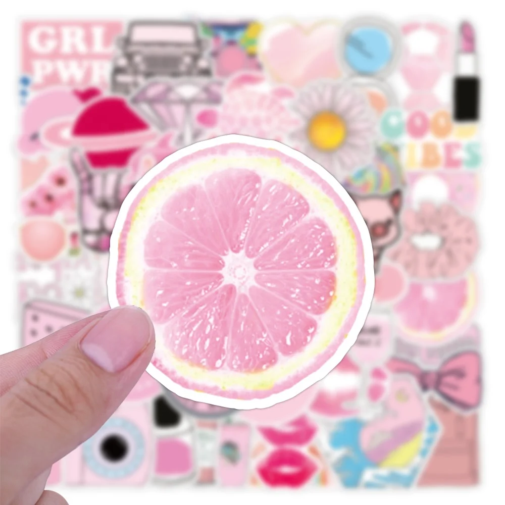 50pcs Vsco Pink Aesthetic Graffiti Decorative Sticker Pack For Girl ...