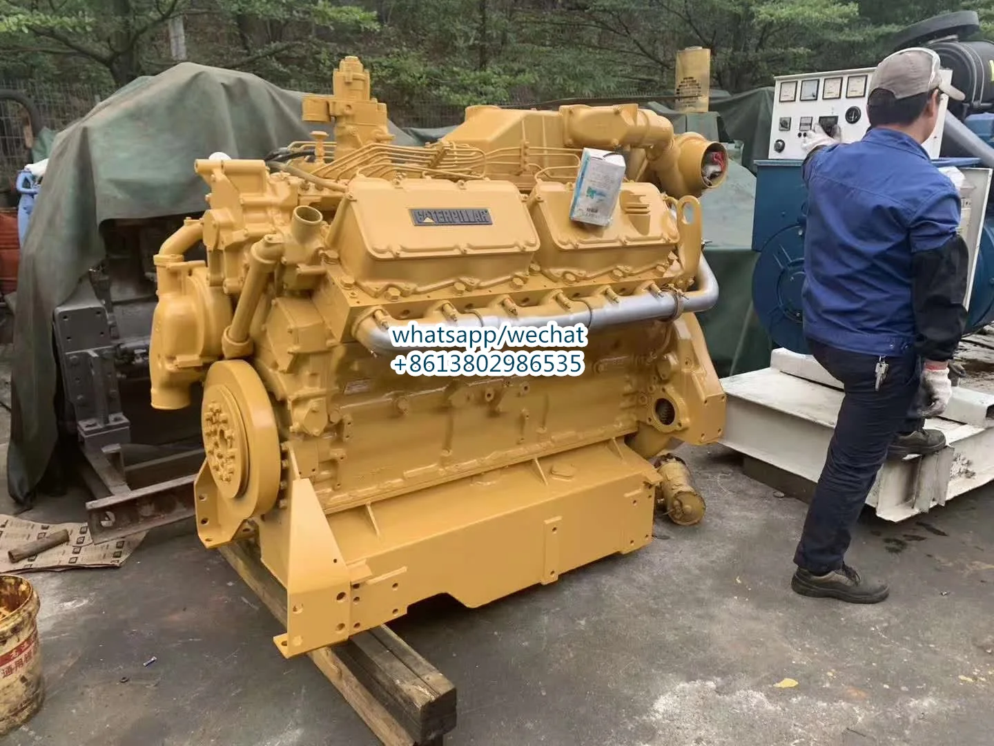 Bulldozer D10n D10t D11n D11r Engine Assembly3306 3406c 3408c 3412c ...