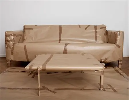 Protective Packaging Cohesive Kraft Paper Rolls For Wrapping Furniture ...