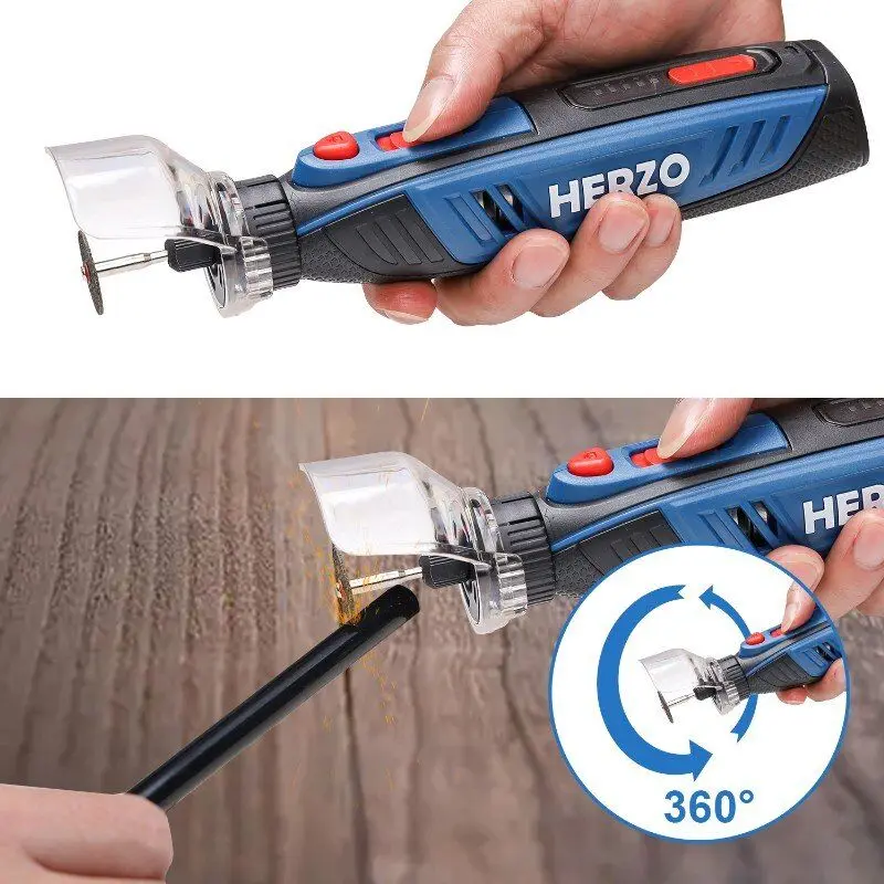 HERZO 4V Cordless Mini Rotary Tool Set for Engraving