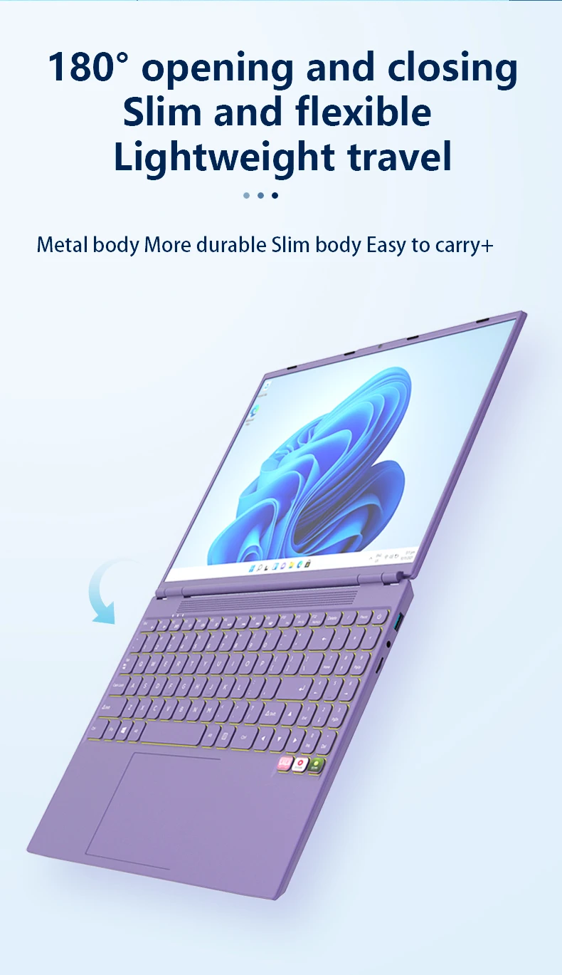 Oem Laptops Blue Green Purple Colorful Notebook 16inch 12gb Ram Ssd 128 ...