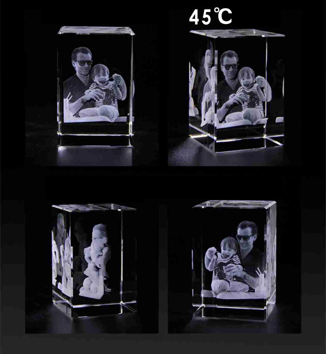 K9 Blank Sublimation No Bubbles Crystal Cube for Gifts