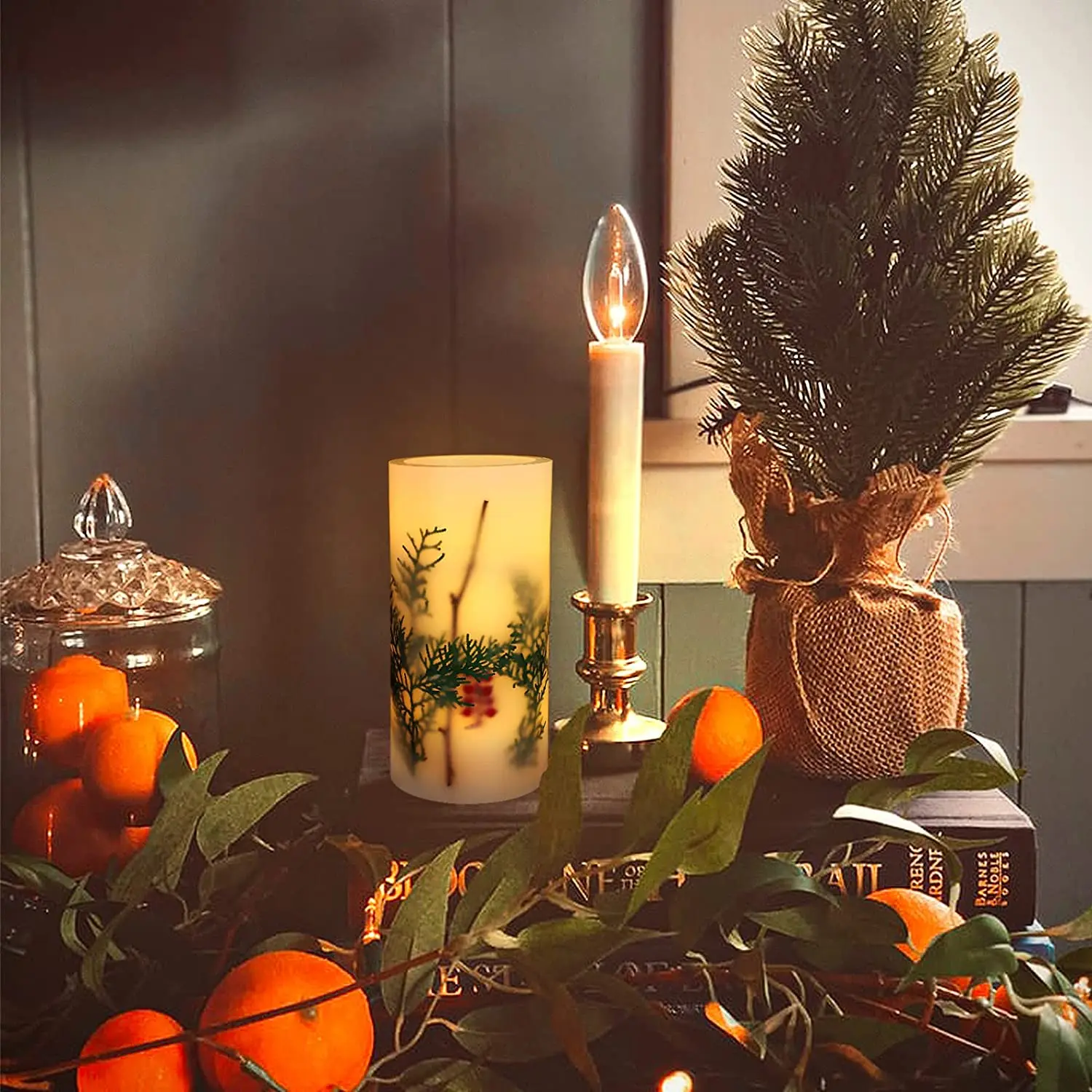 Orstar Christmas Flameless Candles,Battery Operated Single Led Candles ...