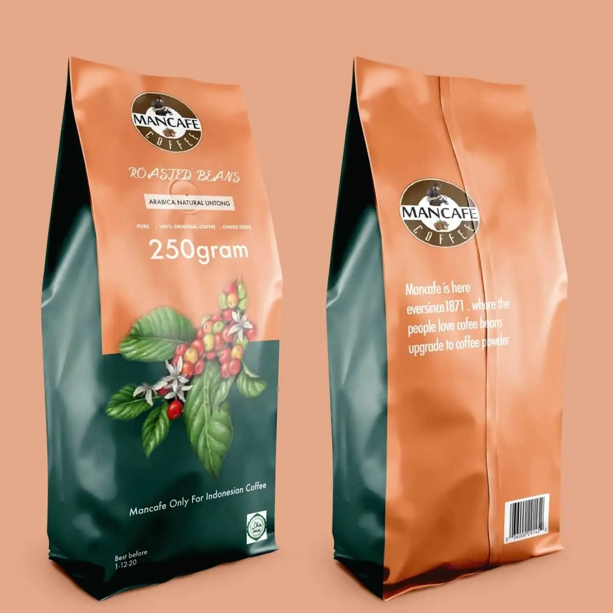 Custom Recycle Ziplock Plastic Bags Food Grade Aluminum Foil Coffee ...