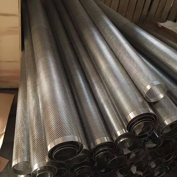 304 316 Stainless Steel Perforated Metal Filter Strainers Tube