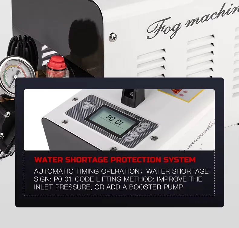 60bar Cooling Fog Machine - 750W High Pressure Misting System